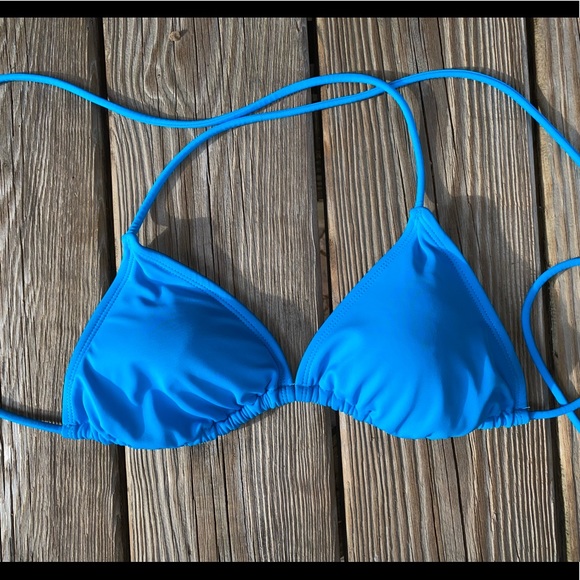 No Boundaries | Swim | No Boundaries Blue String Bikini Top M | Poshmark